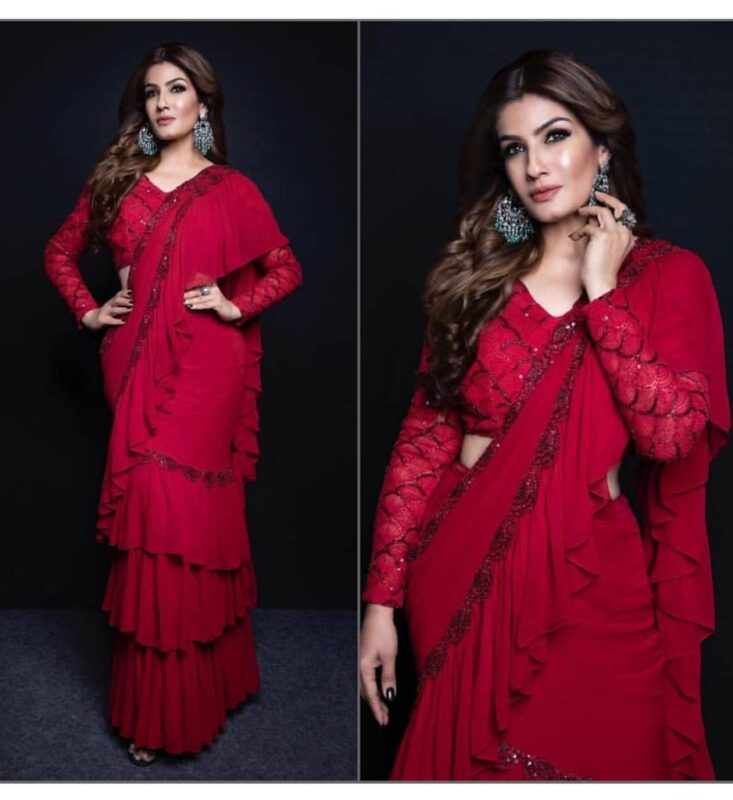 Beige Jimmy Chu Threde & Sequence Work Party Were Saree – buytwofast